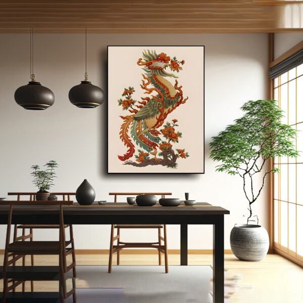 Tranh Đông Hồ Con Rồng PTR01180